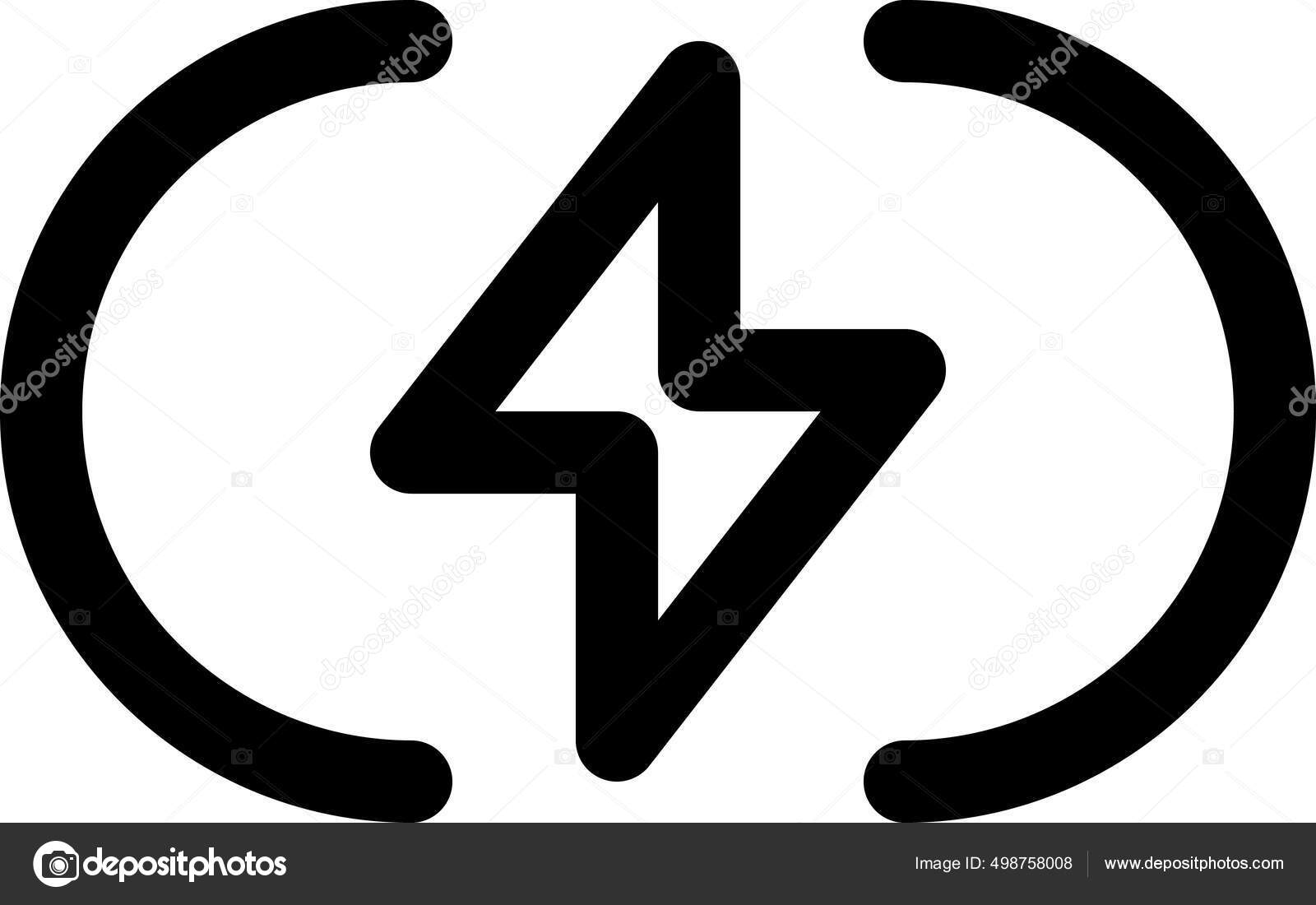 Charging Flash Phone Icon Outline Style Stock Vector Image by ...