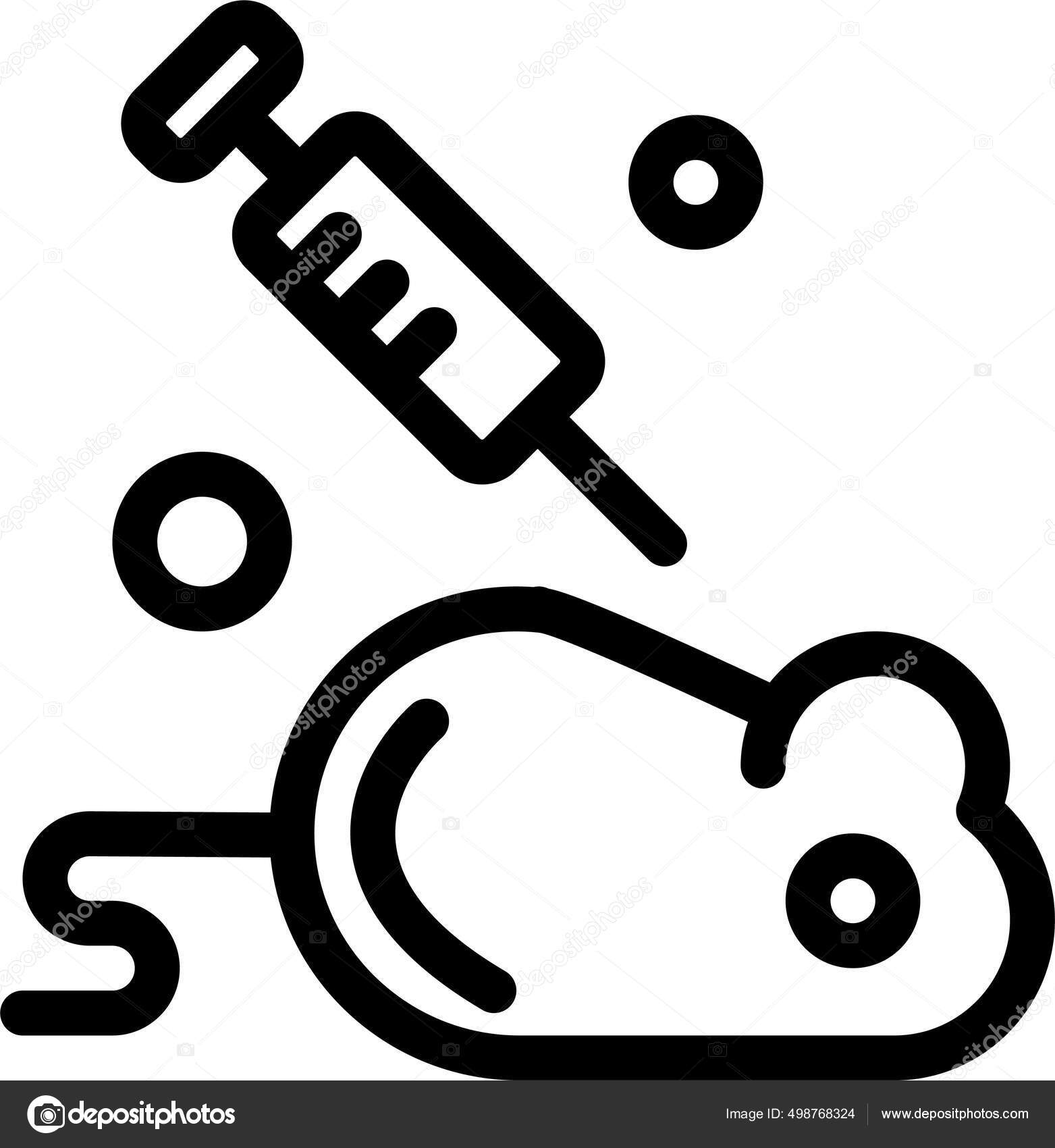 Experiment Laboratory Mouse Icon Outline Style Stock Vector by ...