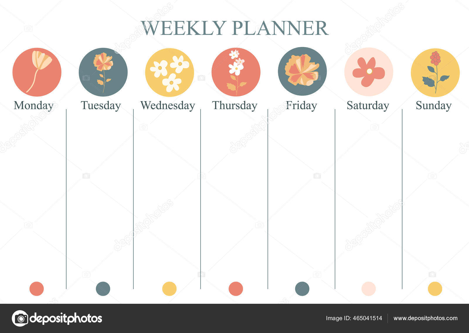 Printable Weekly Planner Organiser Hand Drawn Notes Buy List Festively ...