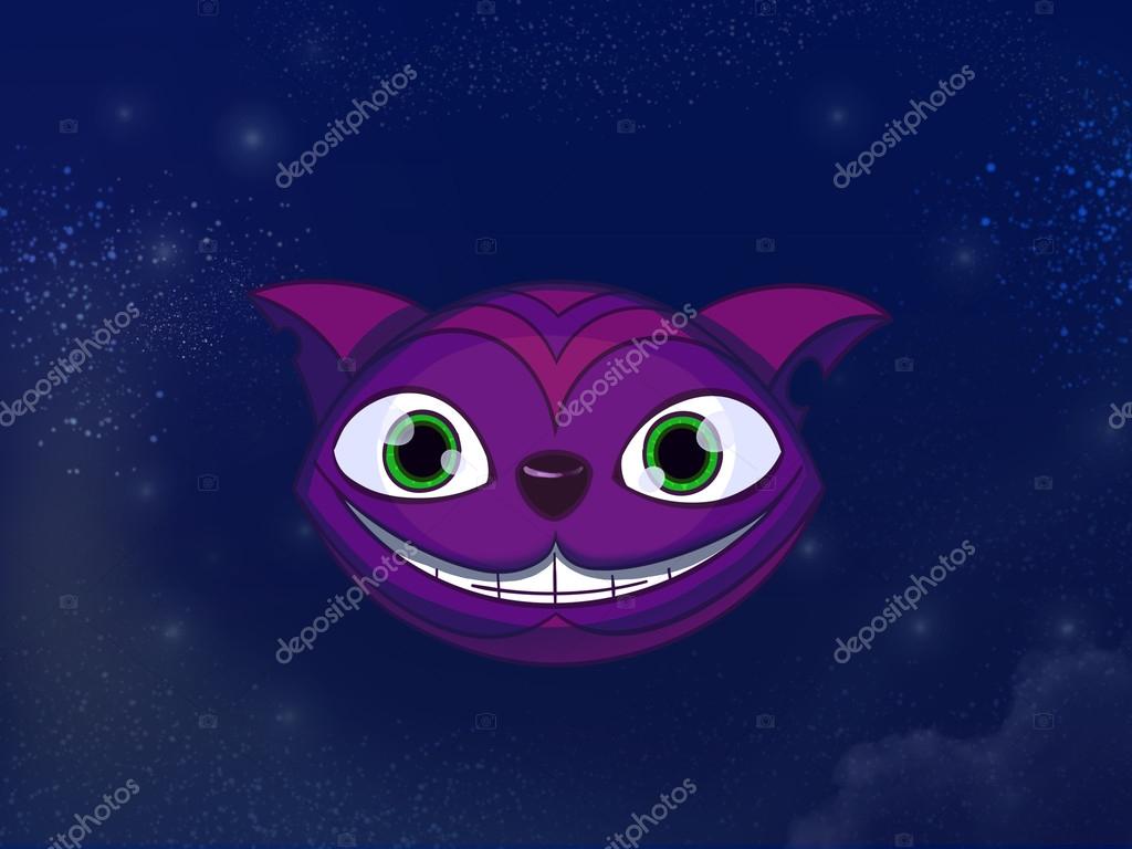 Cheshire cat head. Stock Illustration by ©frimufilms #93560112