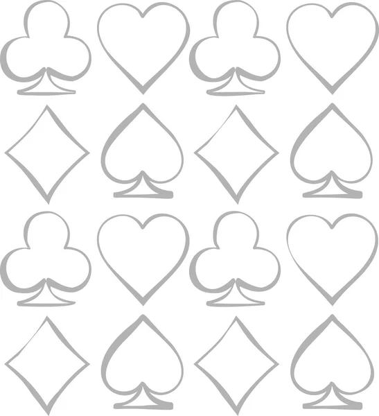 Four card suits. Cards deck. Stock Vector Image by ©frimufilms #93561484