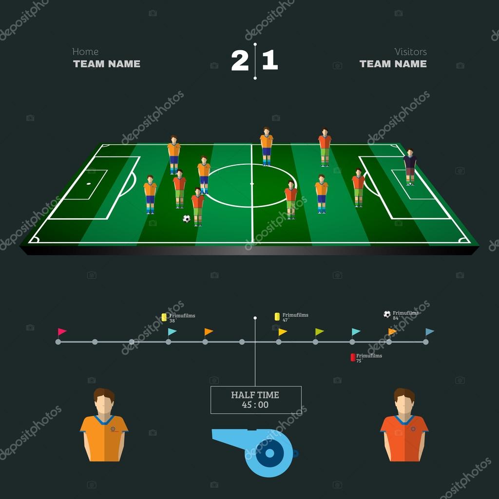 Soccer Football Playfield Side View — Stock Vector © frimufilms #93562318