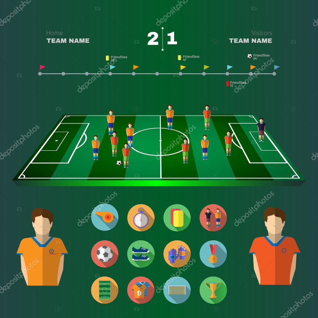 Soccer Game Strategic Planning Stock Vector Image by ©frimufilms #93562900