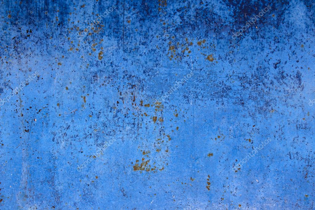 Scratched Blue Metal Texture