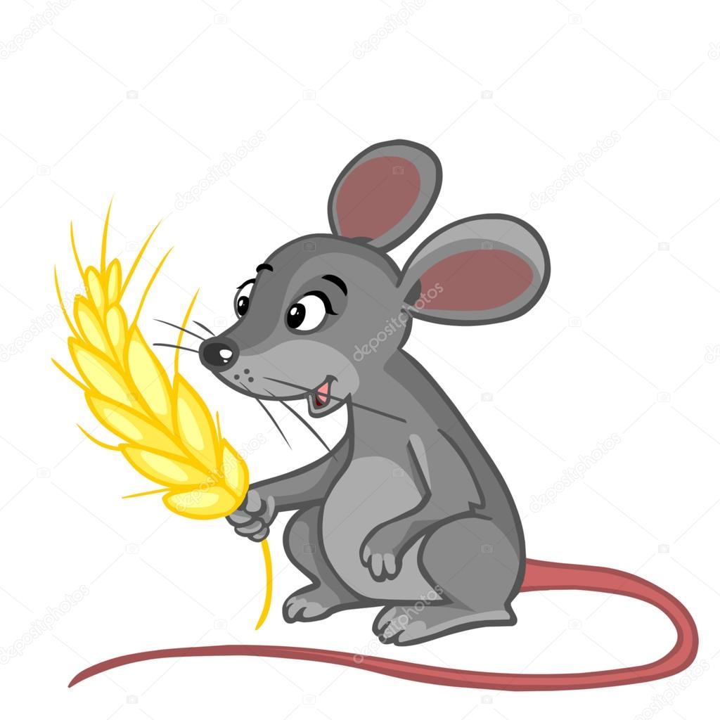 Mouse and spike Stock Illustration by ©KONBIR #124800310