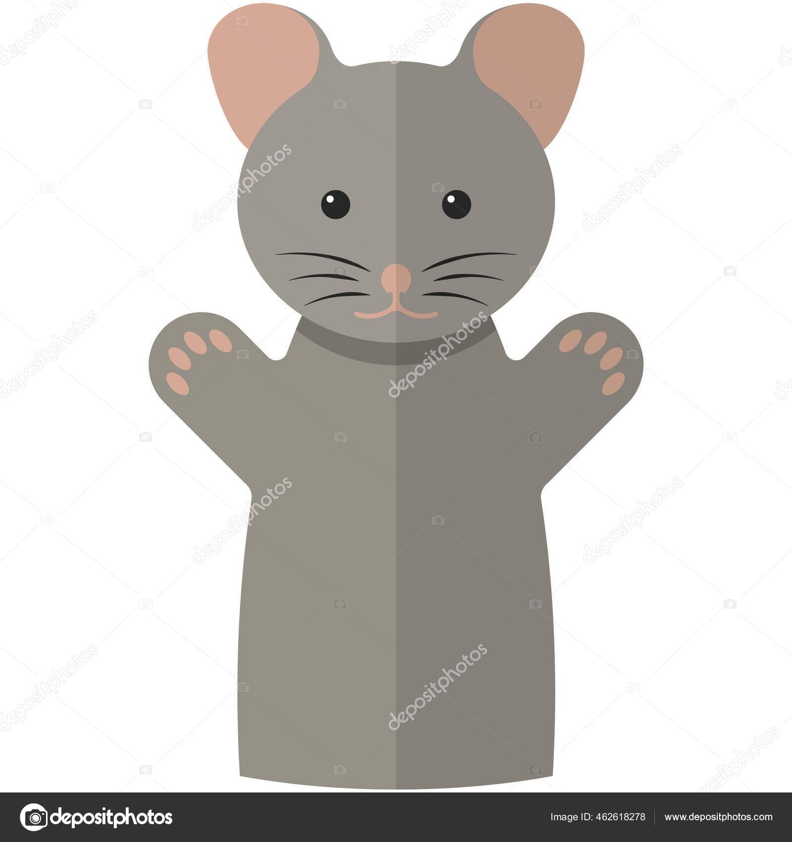 Vector mouse hand puppet doll for theatre show Stock Vector by ...