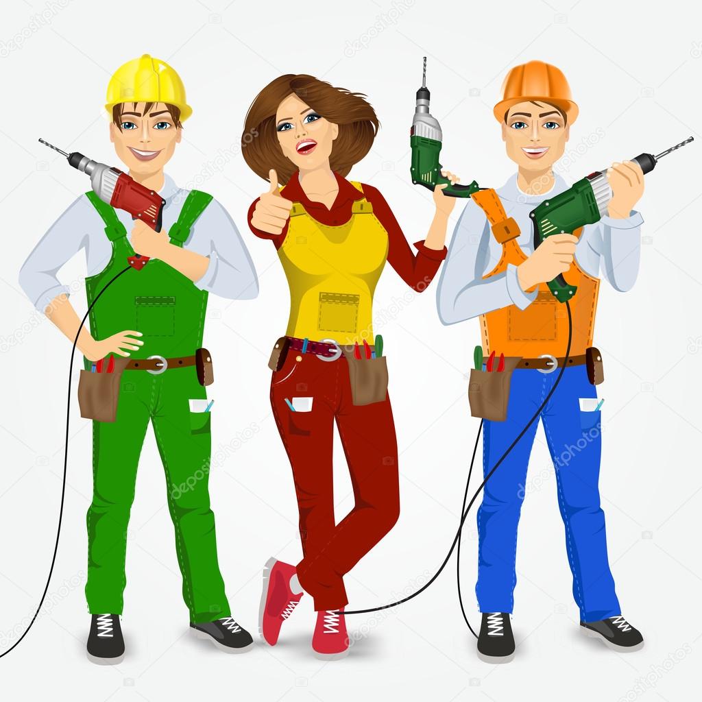 Handy Woman Clipart Image