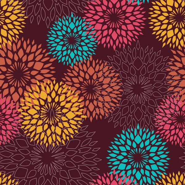 Seamless Mum Flower Background Stock Vector Image by ©PinkPueblo #24445879