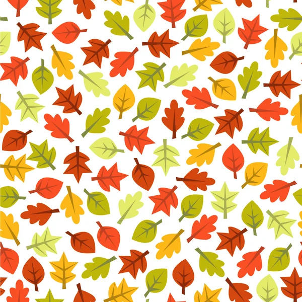 Retro Fall Leaves Seamless Pattern Background ⬇ Vector Image by ...