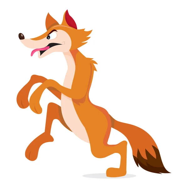 Cartoon Sly Fox — Stock Vector © totallyjamie #72503311