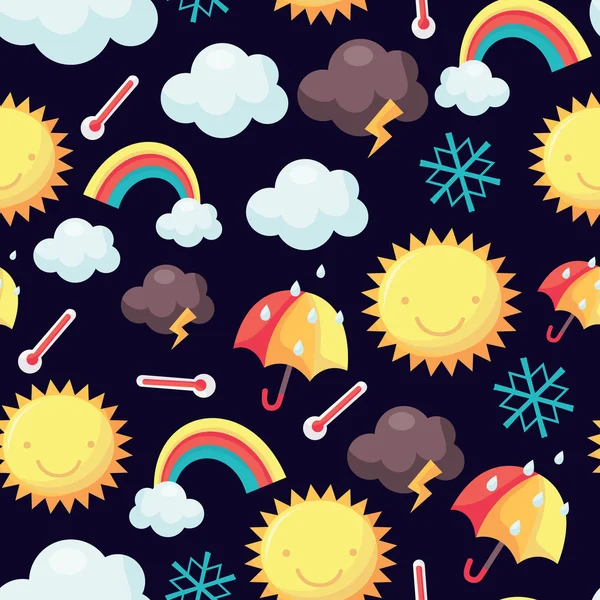 Bright rainy seamless background — Stock Vector © Silmen #40308695