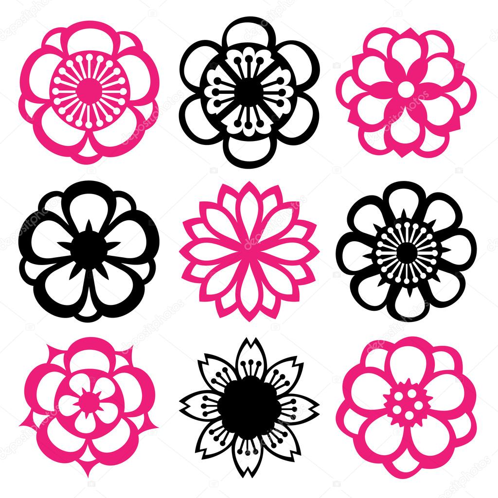 Flower Filigree Set Stock Vector by ©totallyjamie #72505437