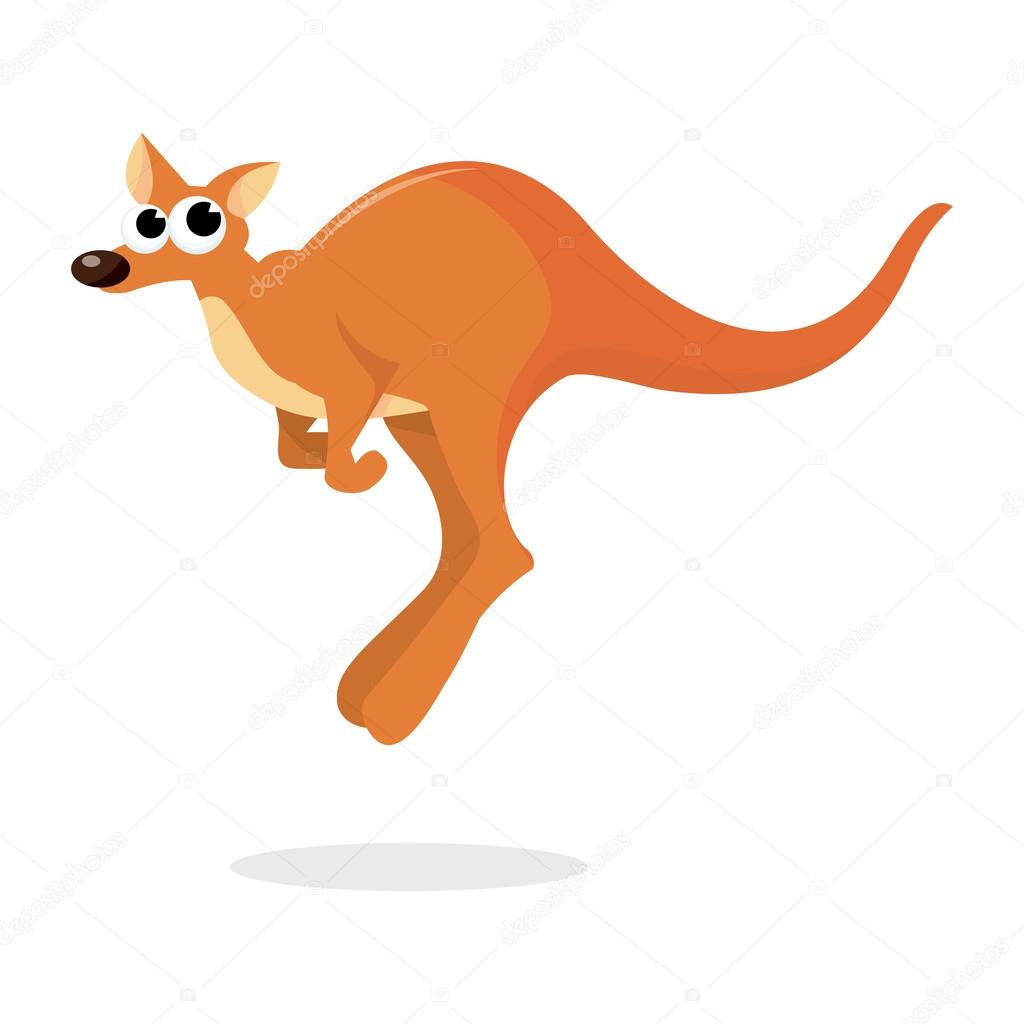 Canguro de dibujos animados Vector de stock por ©totallyjamie 73542441