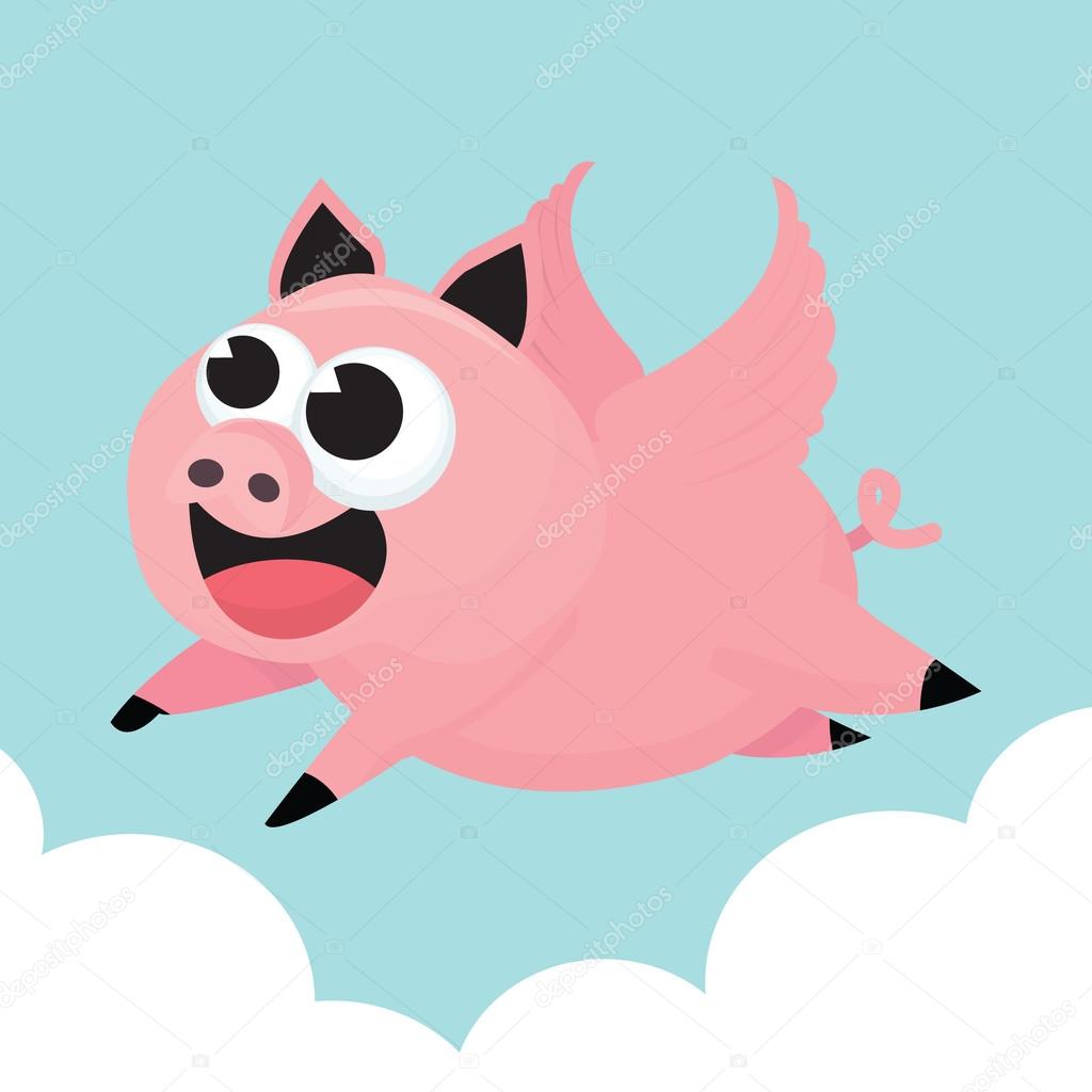 Animated Flying Pigs
