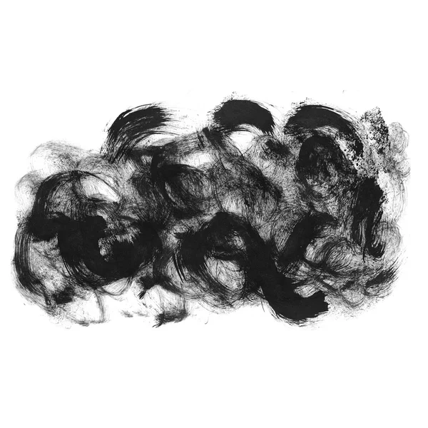 Abstract isolated black ink stain texture on white background. — Stock ... Abstract isolated black ink stain texture on white background. — Stock ...