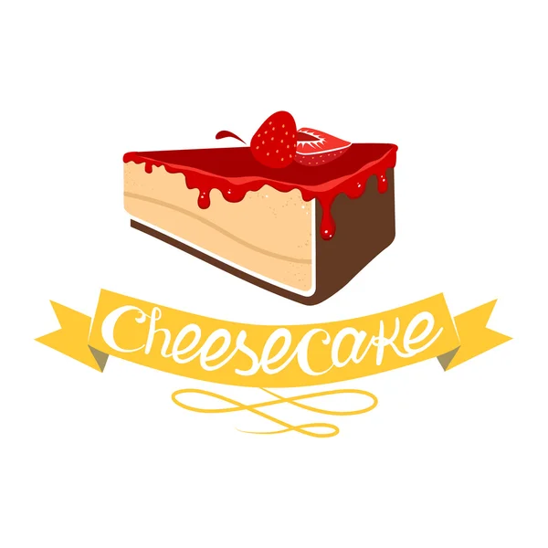 Cheesecake logo imágenes de stock de arte vectorial | Depositphotos