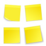 Yellow post it notes Stock Vector Image by ©ladyann #16642789