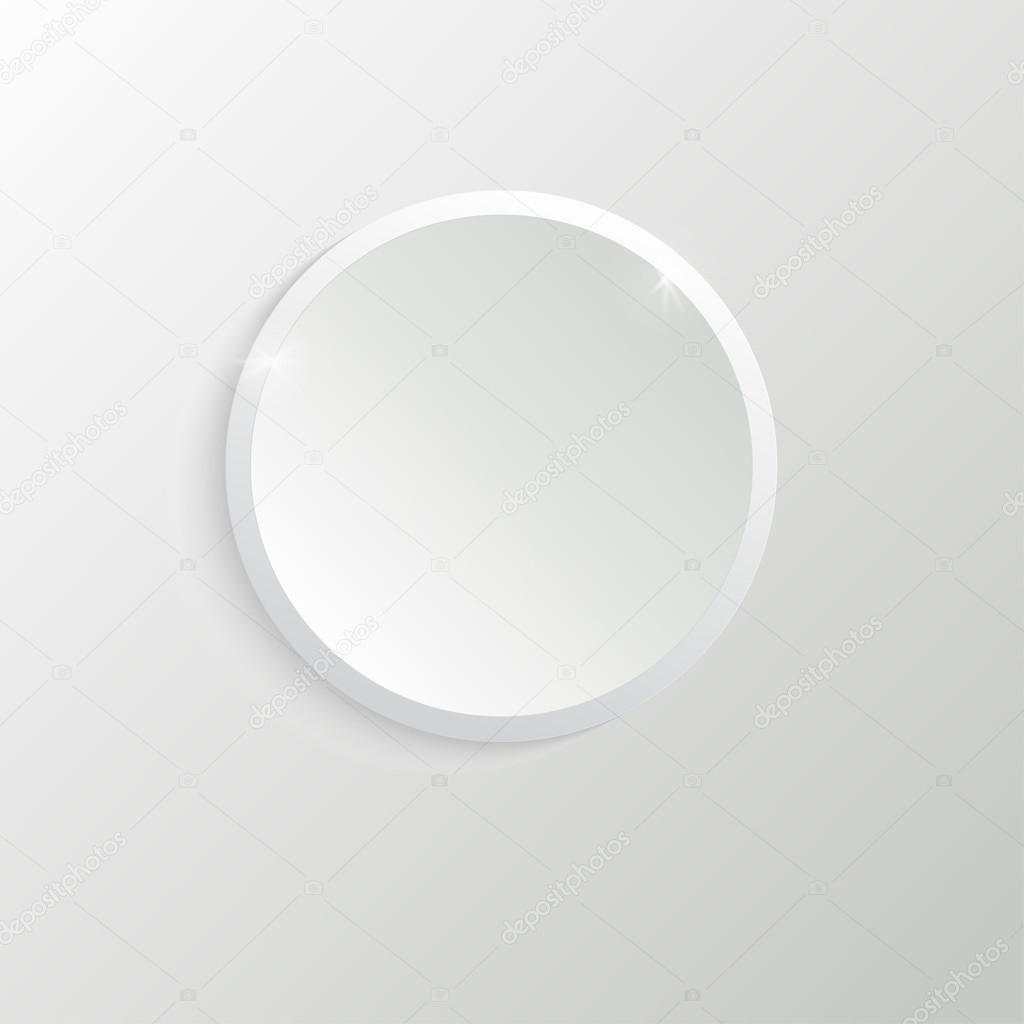 White Blank Button Stock Vector Image by ©amnell #76464843