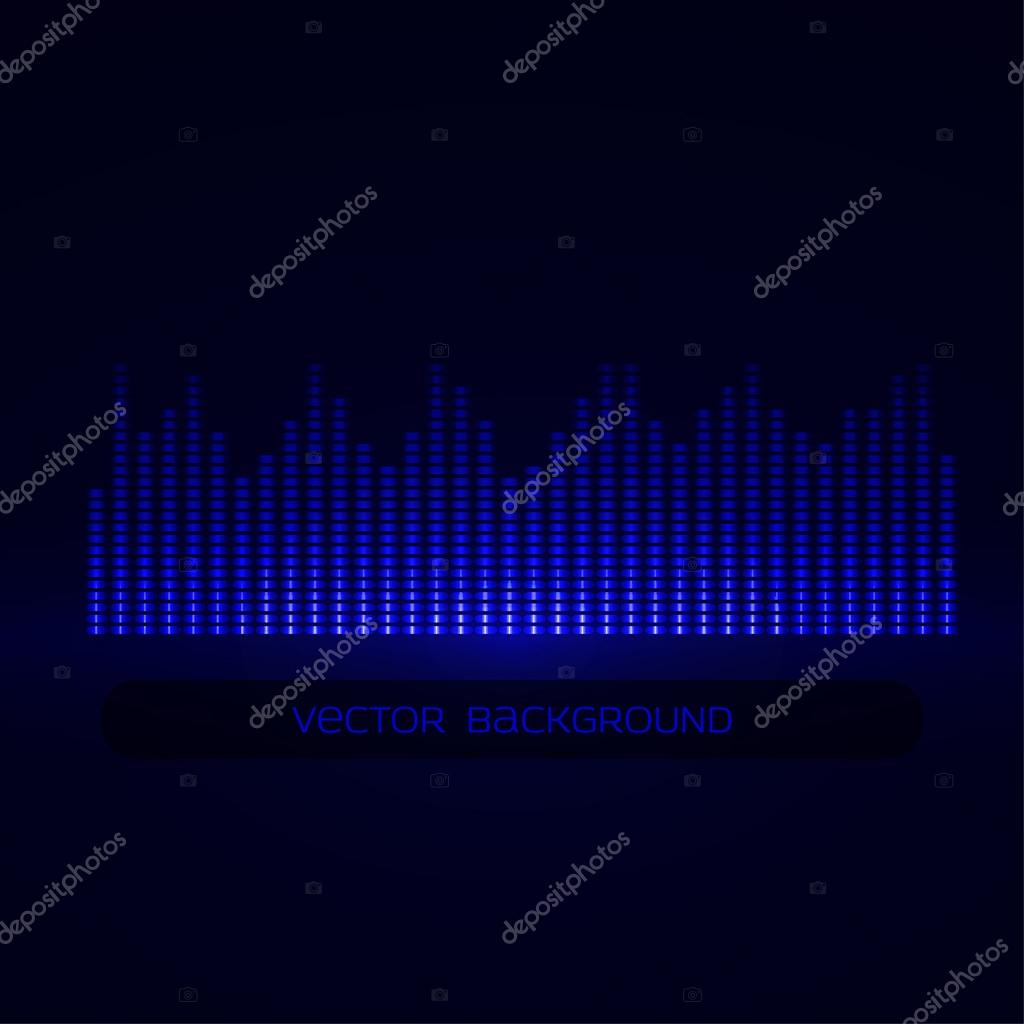 Digital Equalizer, waveform background Stock Vector by ©amnell 76466633