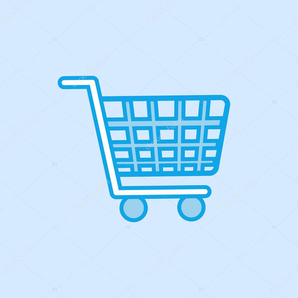 Shopping Trolley Vector Icon Simple Blue — Stock Vector © anitnov ... Shopping Trolley Vector Icon Simple Blue — Stock Vector © anitnov ...
