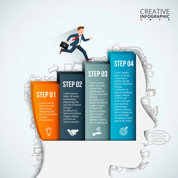 Businessman head thinking Vector Art Stock Images | Depositphotos