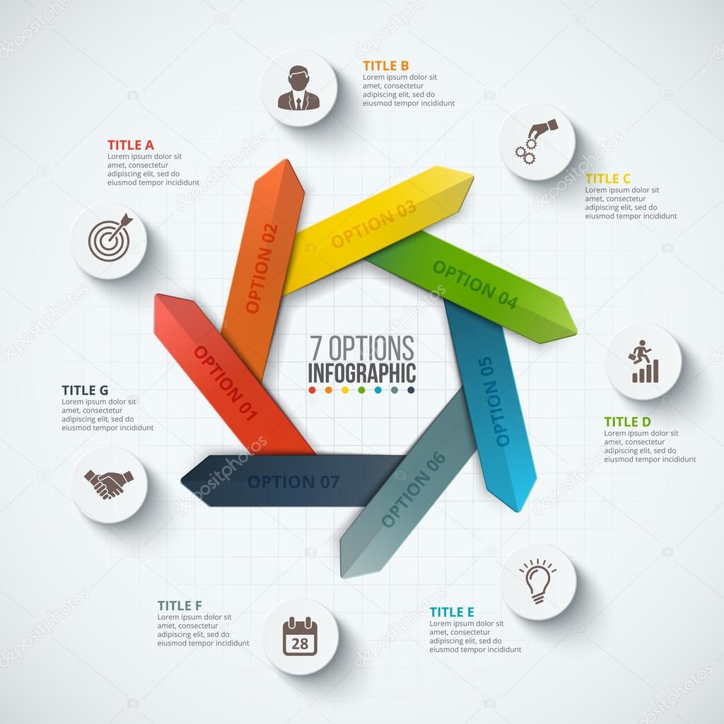 Vector circle infographic. Stock Vector by ©abert84 112586802