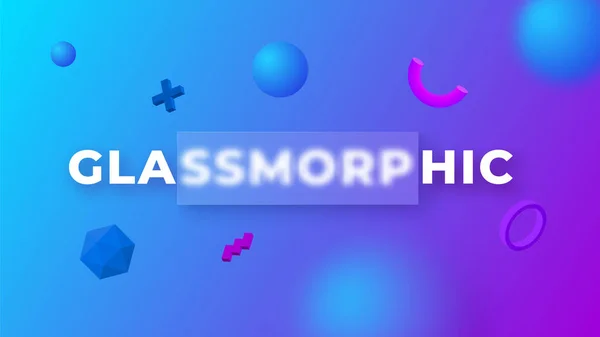 Glassmorphism world map concept. Frosted glass effect. Illustration on ...