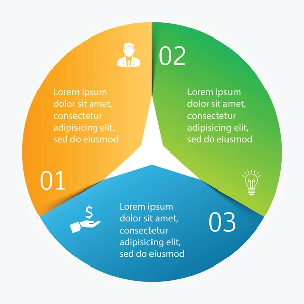 Circle infographic with colorful segments Stock Vector by ©abert84 79992982