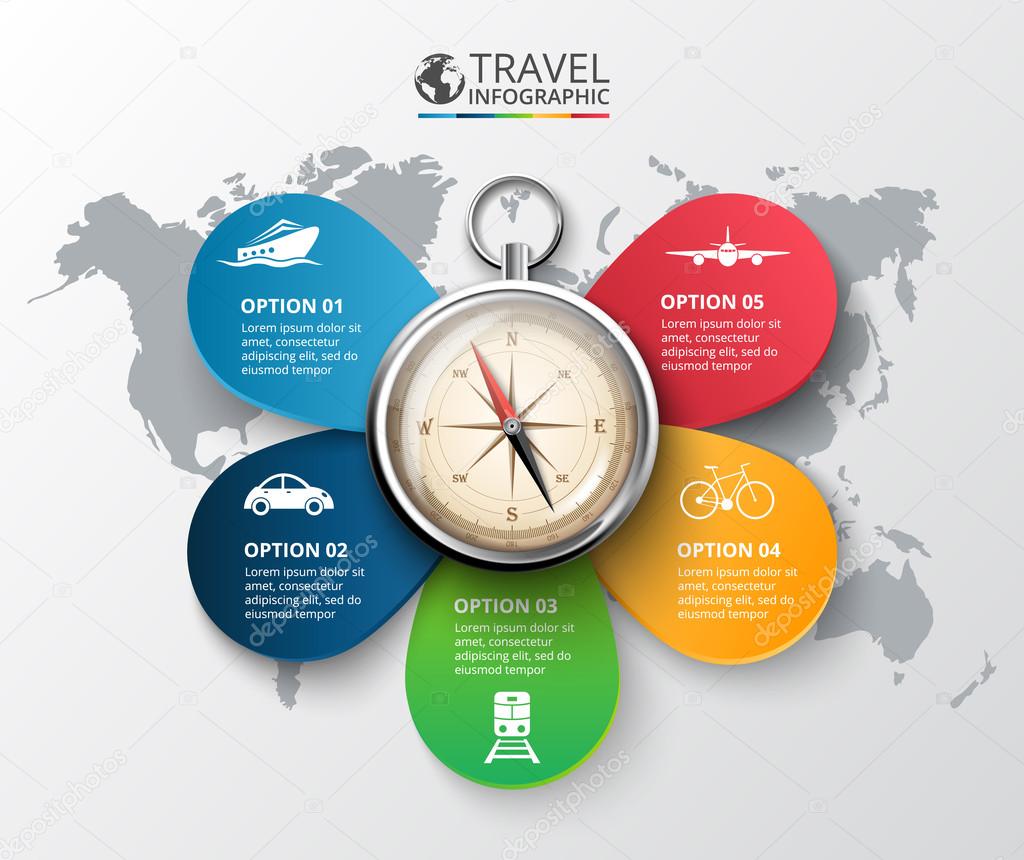 Vector travel infographic. Stock Vector Image by ©abert84 #84774930