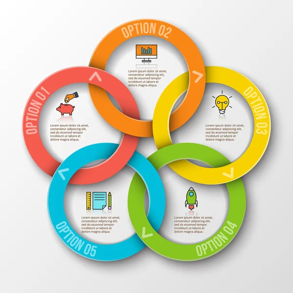 Circle infographic with colorful segments Stock Vector by ©abert84 79865450