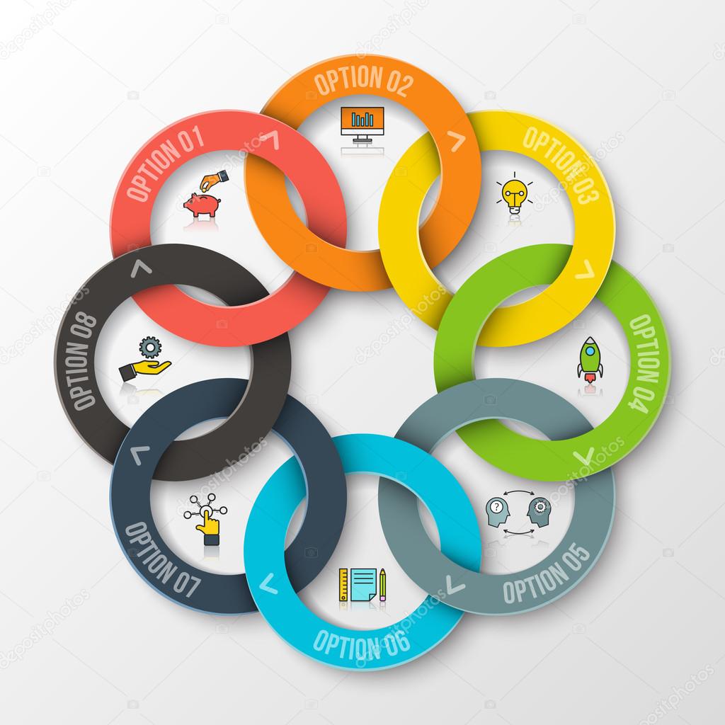 Infograf a c rculo vectorial. 2024