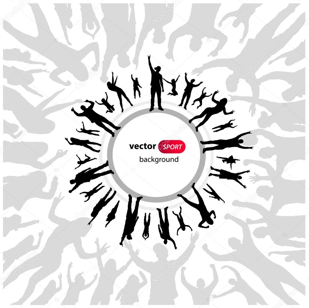 Advertising background with fans Stock Vector by ©Vitalii_Demin 107798066