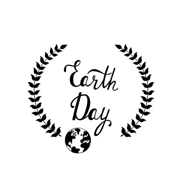 Cartel de dise o tipogr fico para el D a de la Tierra con corona de ...