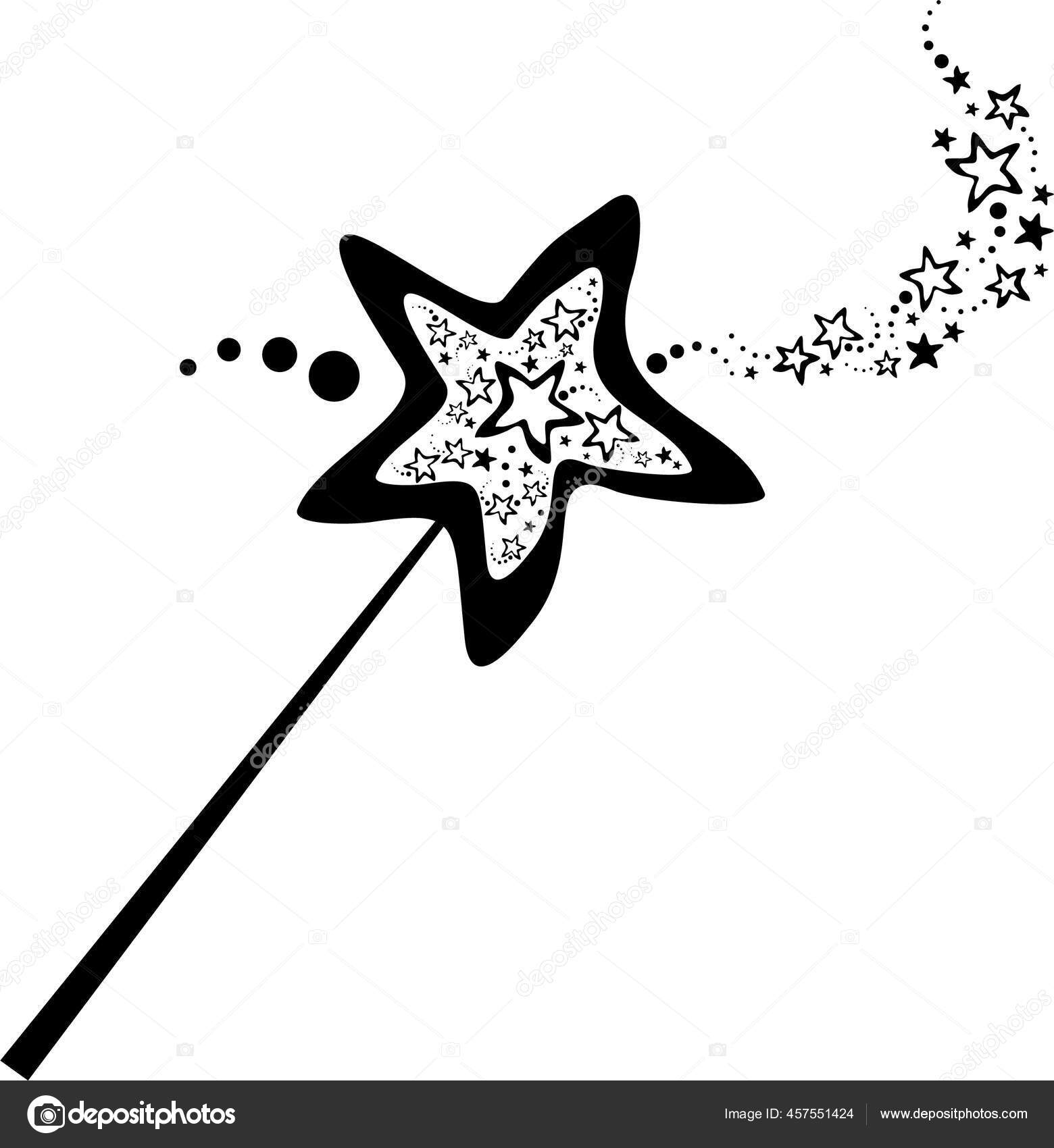 Magic Wand Cartoon Vector Illustration Stock Vector by ©artAnnaS 457551424