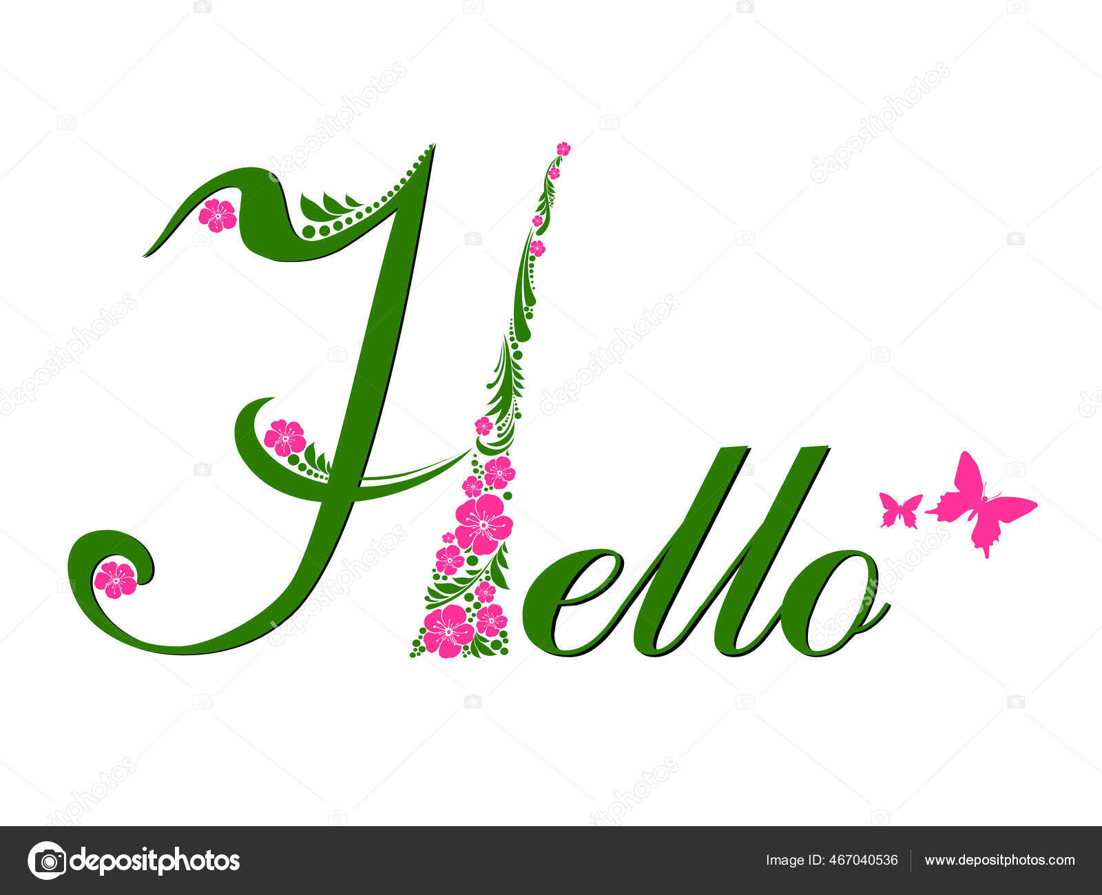 Hello Vector Illustration Background Stock Vector by ©artAnnaS 467040536