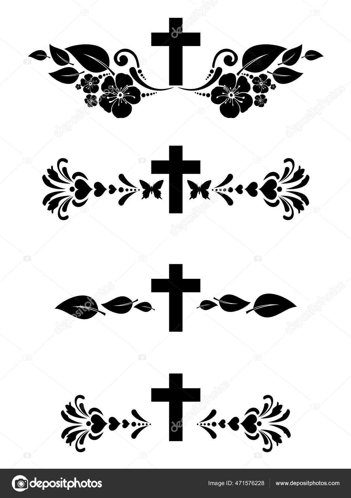 Cruz Vector Ilustración Fondo Vector de stock por ©artAnnaS 471576228