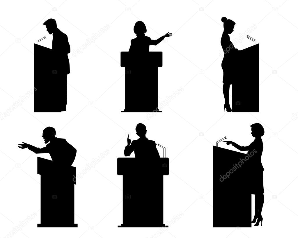 Six lecturers silhouettes Stock Vector Image by ©Ashva #104677804