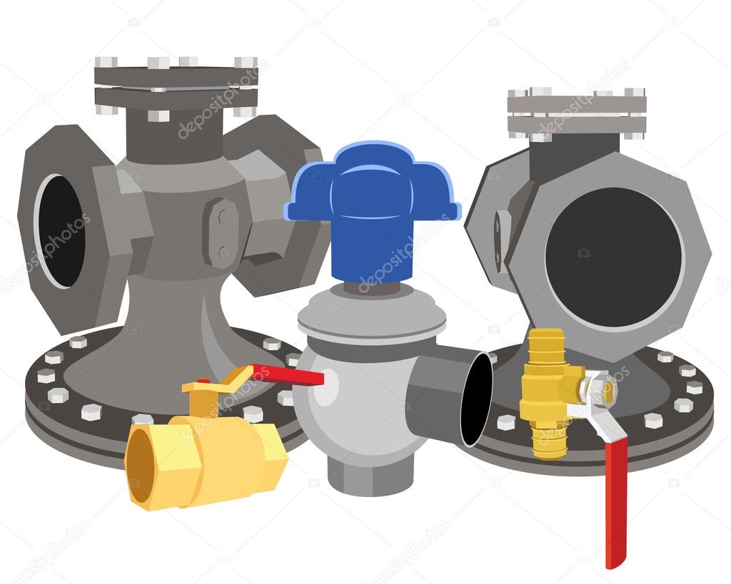Set of valves Stock Illustration by ©Ashva #82568866
