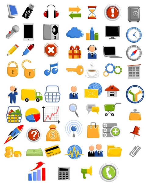 Vector set of 56 simple universal web icons. Stock Vector Image by ...