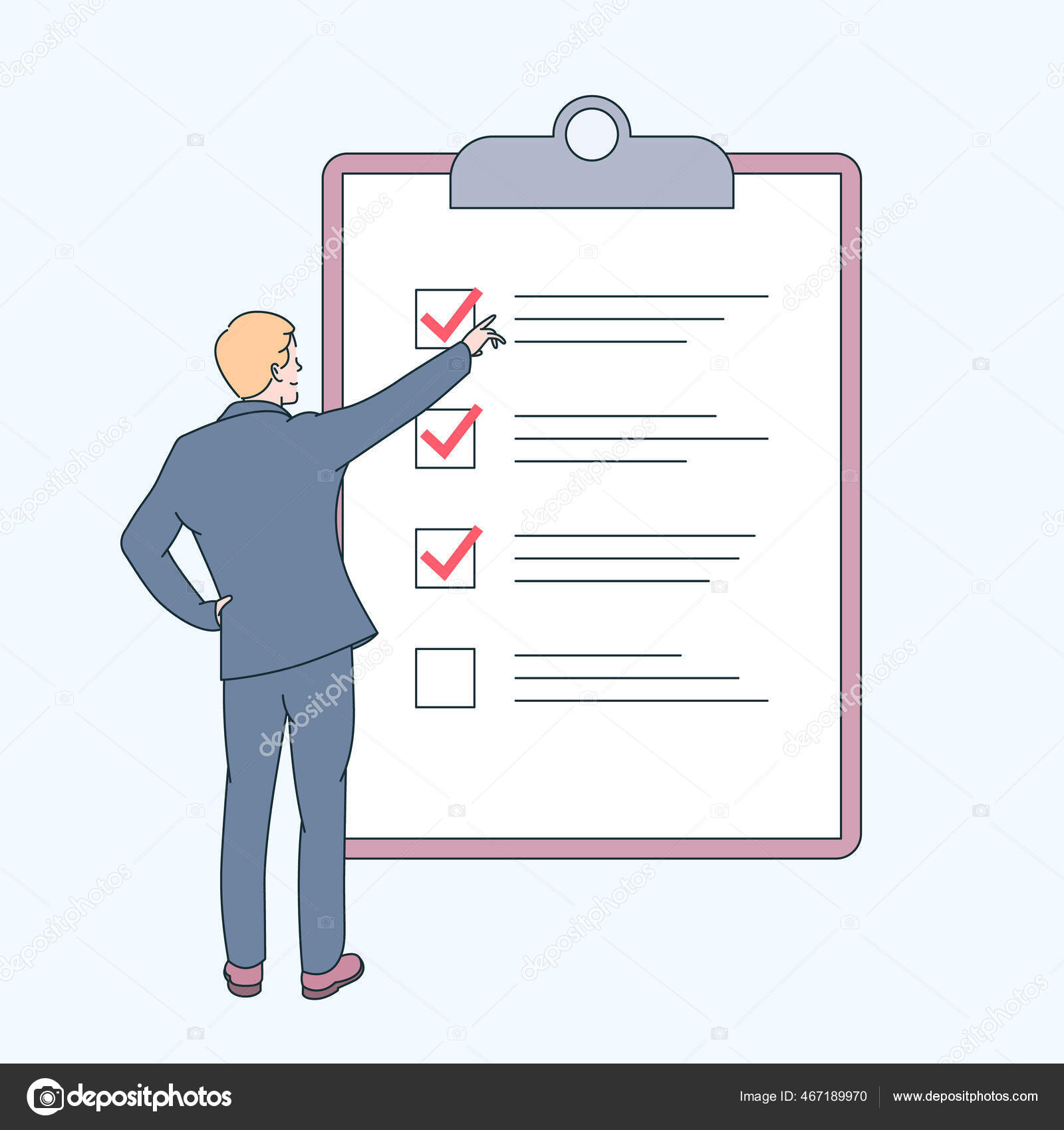 Successful Task Completion Time Management Concept Young Smiling ... Successful Task Completion Time Management Concept Young Smiling ...