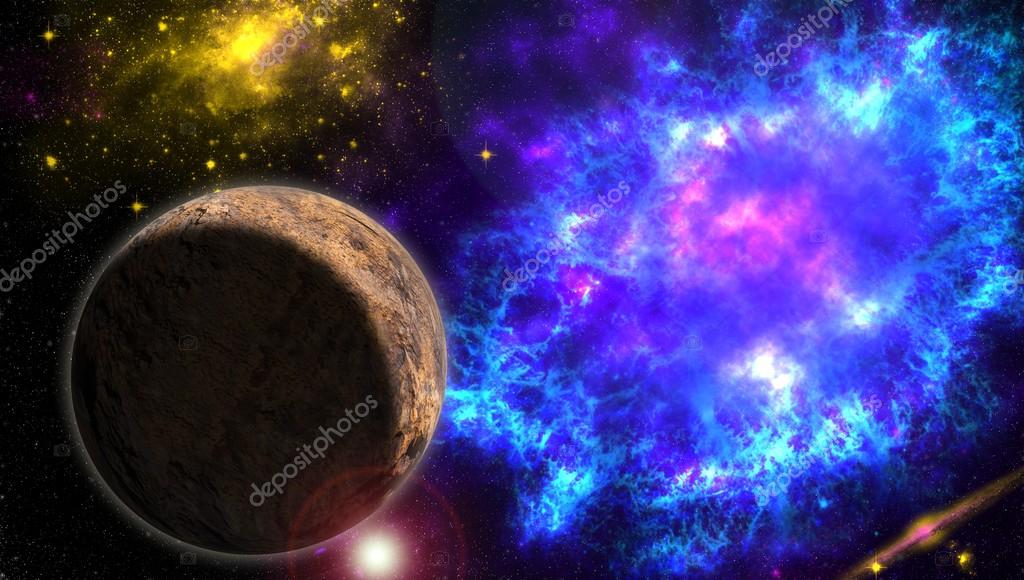 Energy Nebula Planet