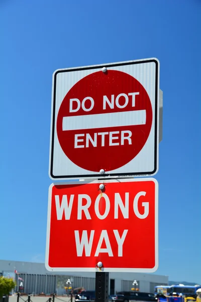 Wrong way sign Stock Photos, Royalty Free Wrong way sign Images ...