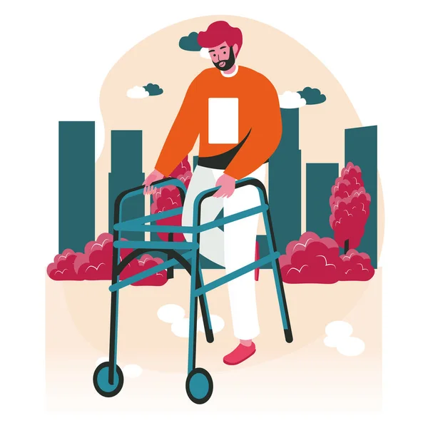 Mobility walker Vector Art Stock Images | Depositphotos