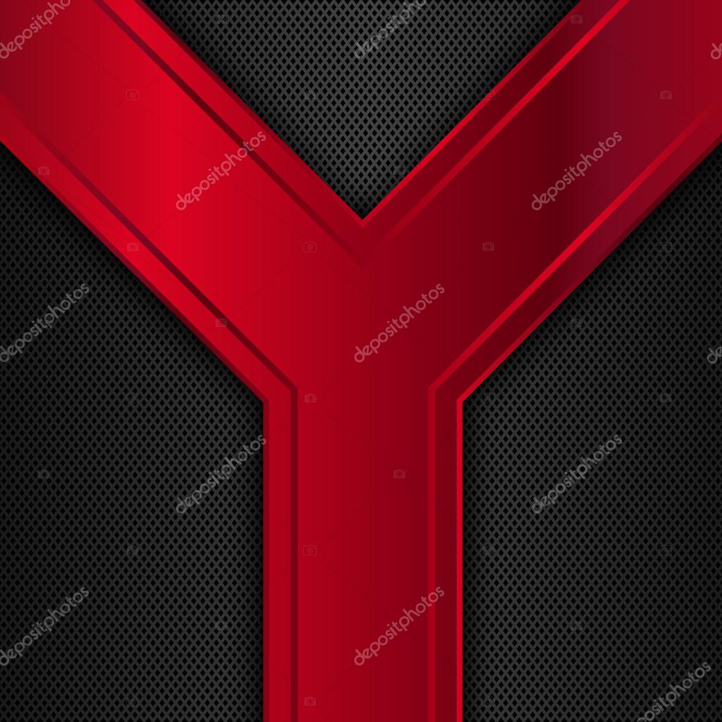 Black and red metal background. Vector illustration Stock Vector Image ...
