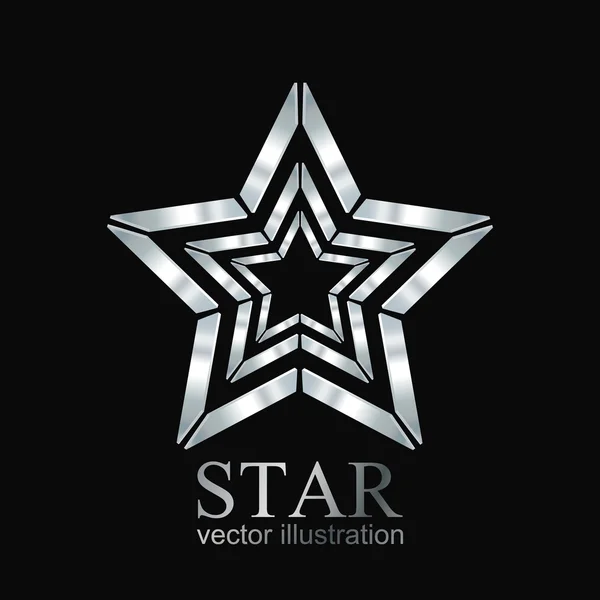 Silver Star Logo Stock Vector Image by ©yugra #142305034