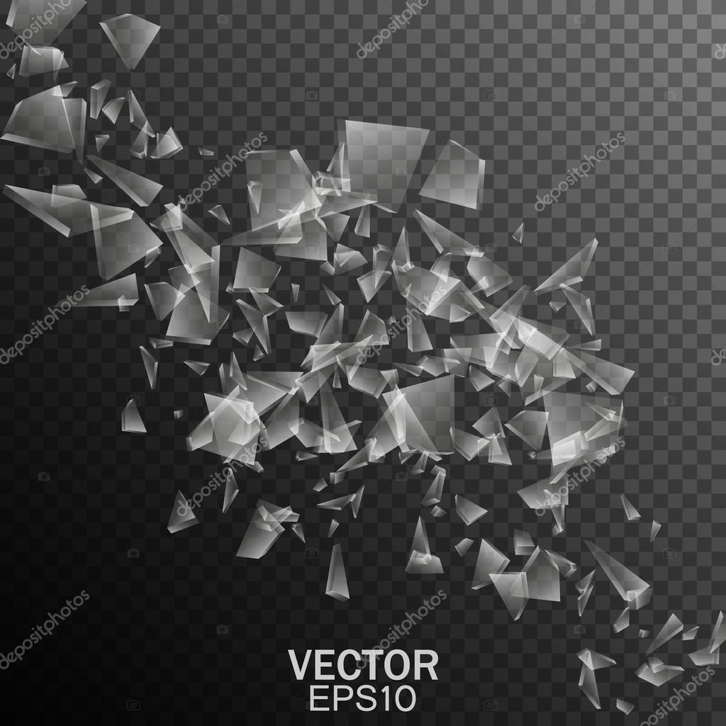 Shattered Glass Effect Vector