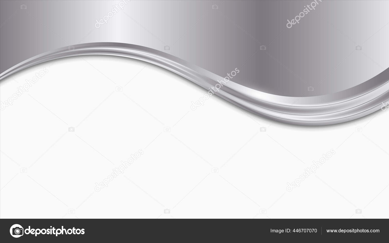 Silver White Metal Wave Background Abstract Vector Design Eps10 Stock ...