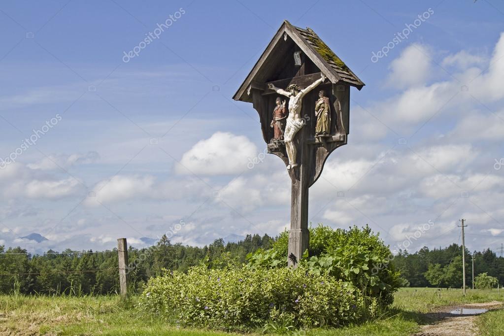 Wayside cross in Upper Bavaria Stock Photo by ©Tinieder 112972868