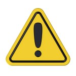 Blank Danger And Hazard Triangle Warning Sign Isolated Macro Stock ...