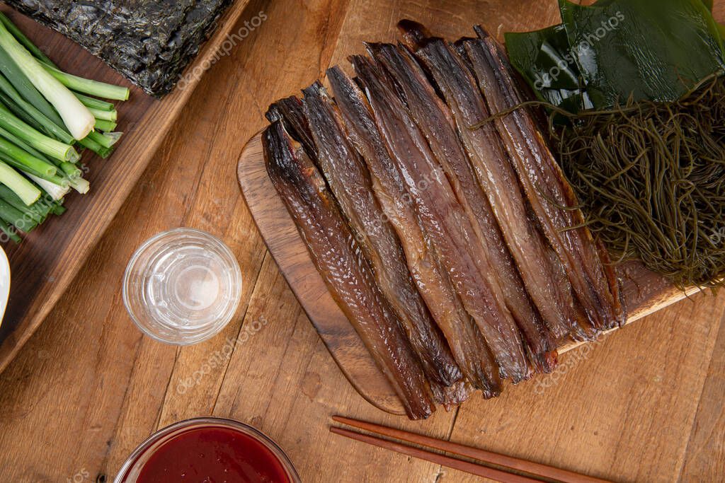 Gwamegi, arenque del Pacífico medio seco coreano o sauría del Pacífico 2022